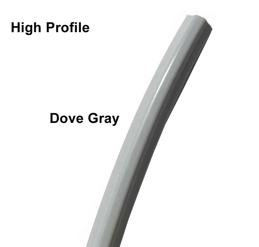 3/8 inch Vinyl Insert Trim for 5/8 inch or 7/8 inch Aluminum Rivet-On ...